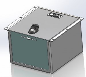 8" Internal Lockable Lidded Storage Box - Troy Products
