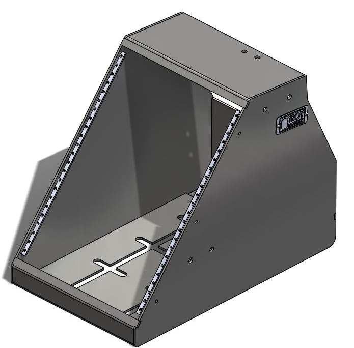 Universal 20" Wide-Body Floor Shift Console with Open Storage - Troy ...
