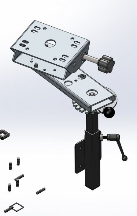 Console Side-Mount Computer Mount with Rotating Swing-Arm - Troy Products