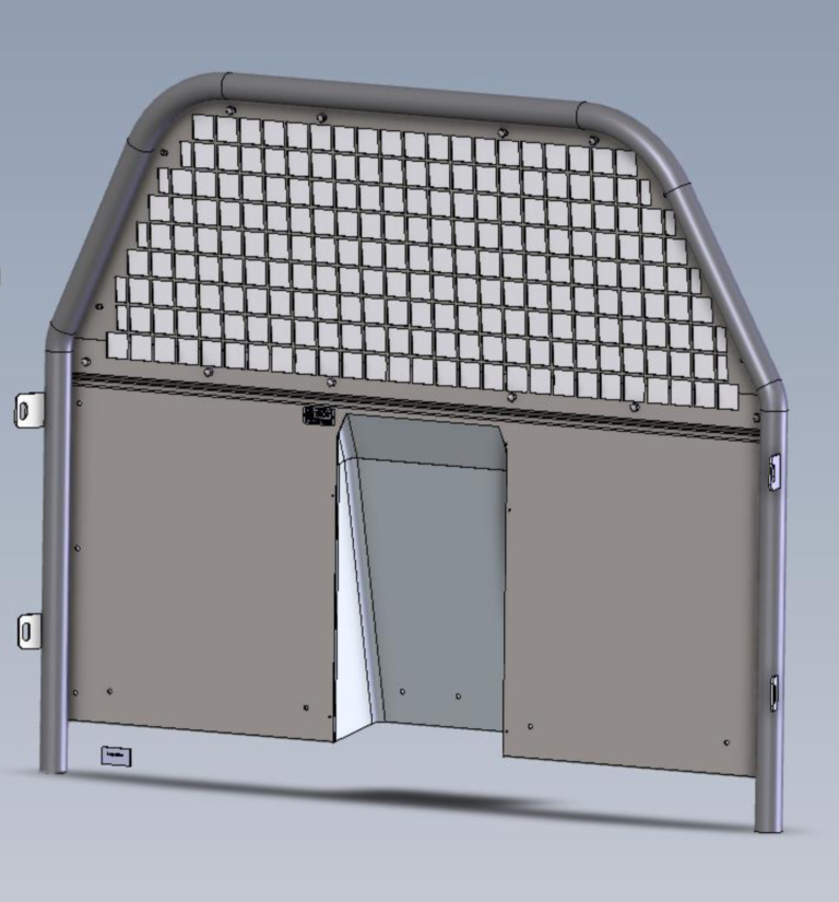 Sedan-Sized (53"W) Fixed Polycarbonate and Square Hole Punch Window ...