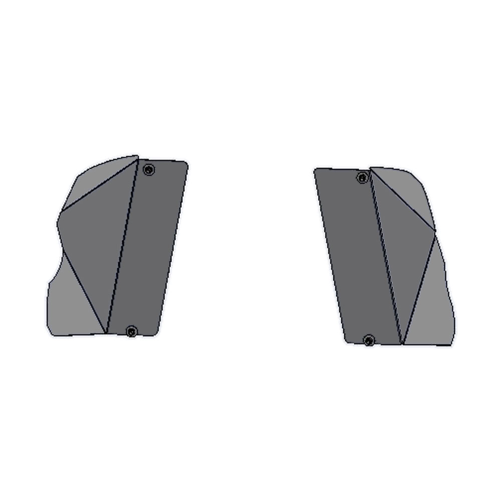 Ford Police Interceptor Utility Rear Cage Airbag Corridor Gap Panels ...