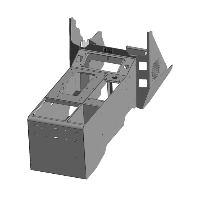 Ford F-150 Lightning XLT Console; 4" Slope, 12" Level, No Floor Plate ...