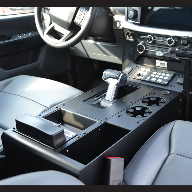 Ford F-150 Lightning XLT Console; 4" Slope, 12" Level, No Floor Plate ...