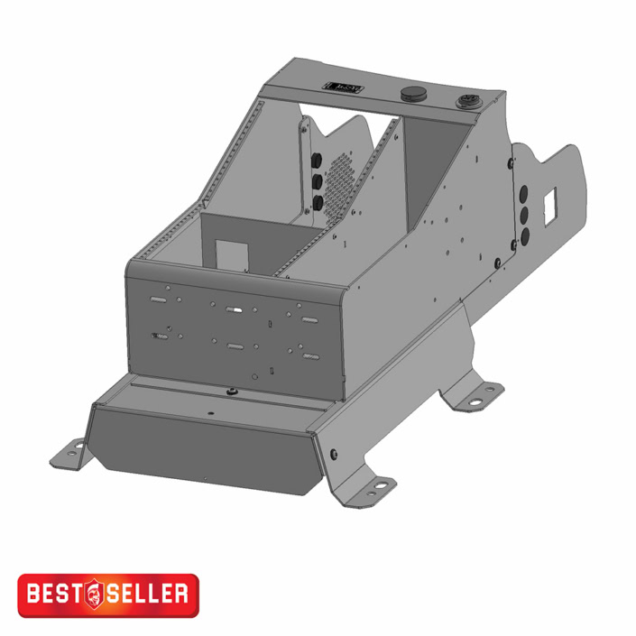 Chevrolet Tahoe 18" Wide Body Console with Open Storage; 9" Slope, 9 ...