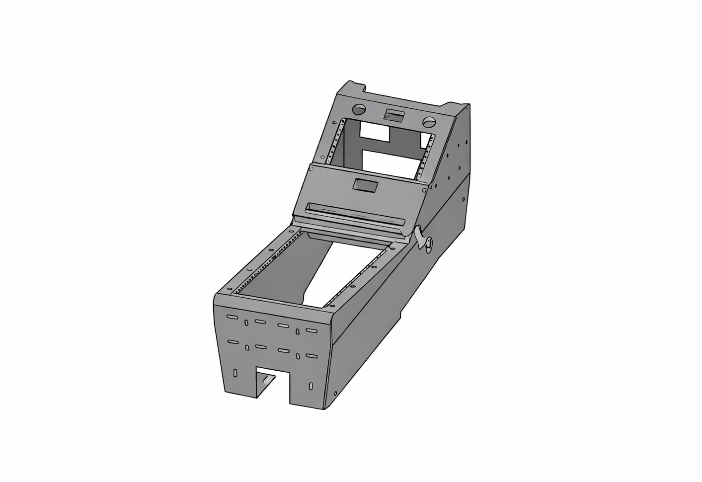 Ford Police Interceptor Utility 18" Printer Console, 4" Slope, 14 ...