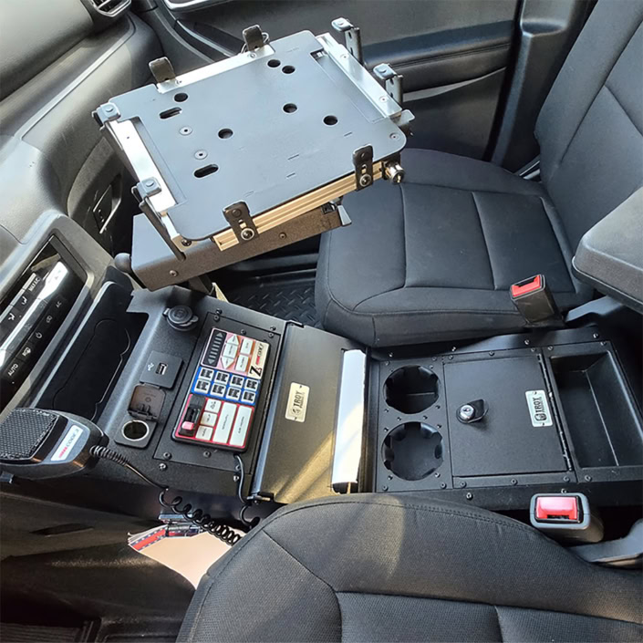 Ford Police Interceptor Utility 18" Printer Console, 4" Slope, 14 ...