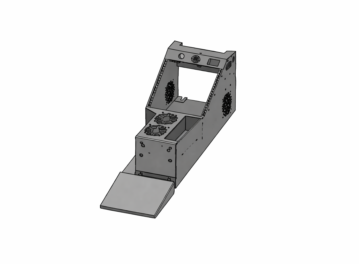 Ford Police Interceptor Utility 10" Vertical Console with Built In Dual ...