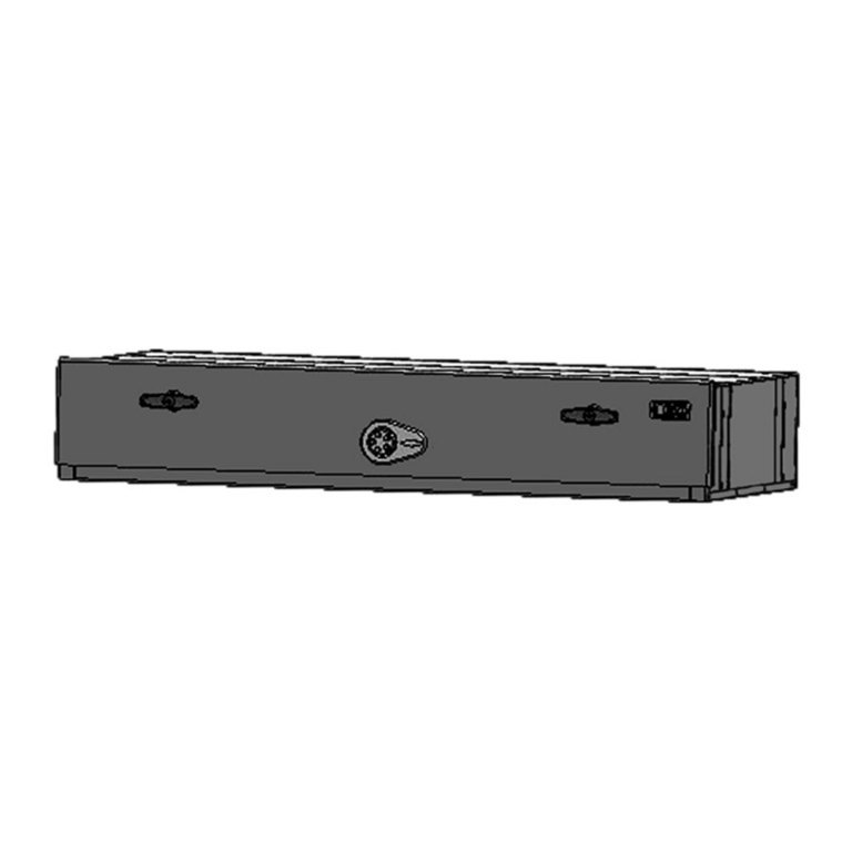 Storage Vault, 37" W x 22.75" L x 6.5" H, Single Drawer with Push ...