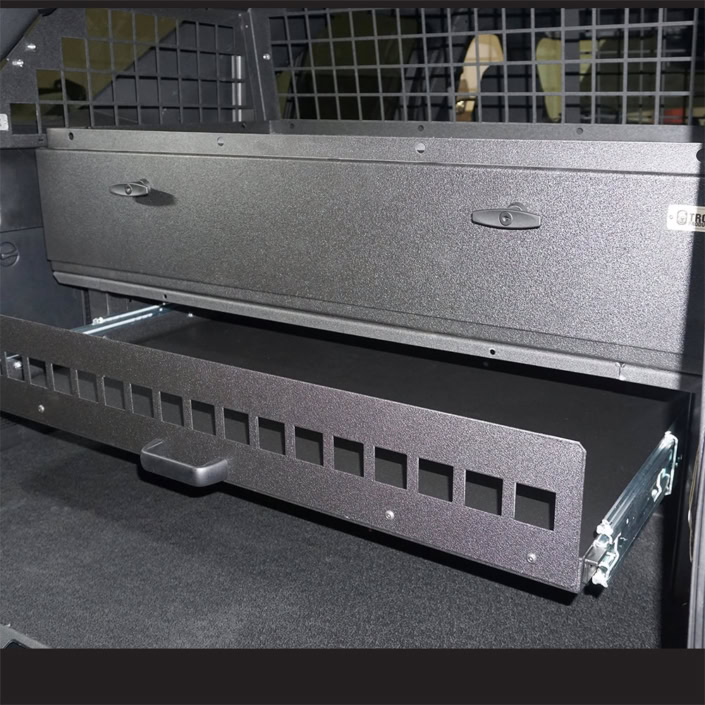 Storage Vault, 44" W x 24" L x 8" H Single Drawer with Two (2) Draw ...