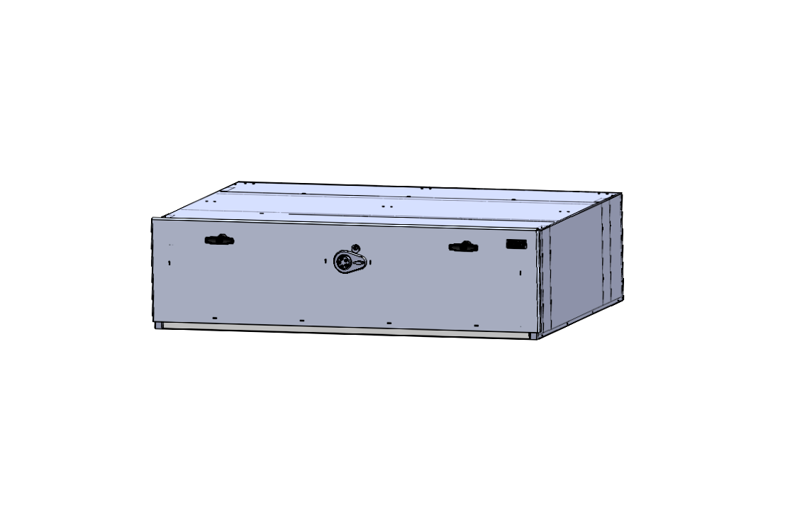 Storage Vault, 44" W x 32" L x 12" H Single Drawer with Two (2) Draw ...