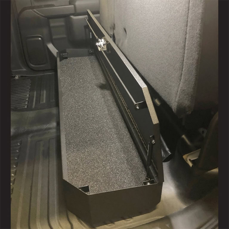 Storage Vault, 54" W x 13" L x 6" H, Underseat Box Featuring a Flush T ...