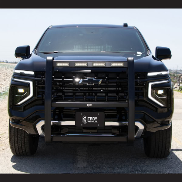 Chevrolet Tahoe Push Bumper Upright with Mounting Kit, Wire Covers and ...