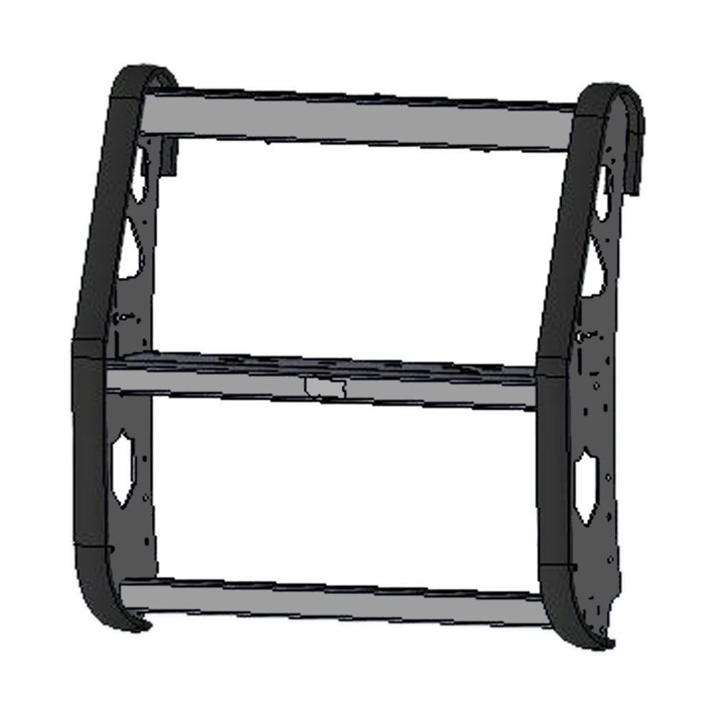 Chevrolet Silverado 1500 Push Bumper Upright with Mounting Kit, Wire ...