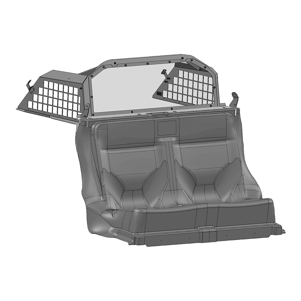 Ford Police Interceptor Utility Plastic Seat Kit with Polycarbonate ...