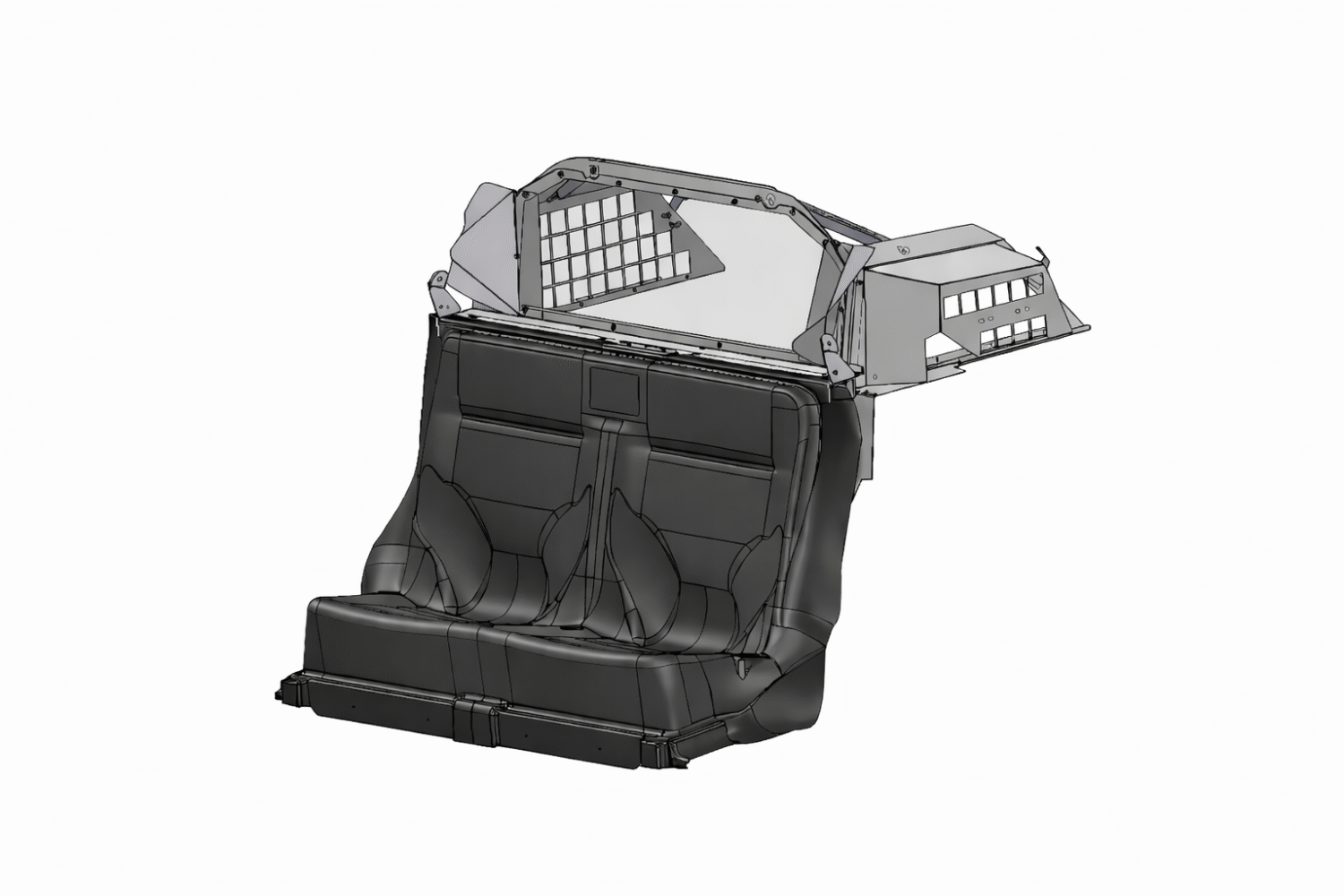 Ford Police Interceptor Utility Plastic Seat kit with Polycarbonate ...